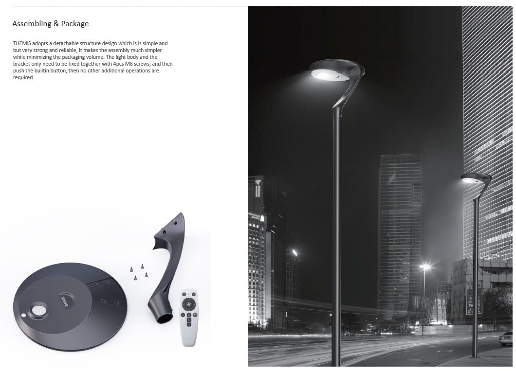 THEMIS - SOLAR POST TOP LED LIGHT - WILDLIFE FRIENDLY LIGHTING FOR PRO ...