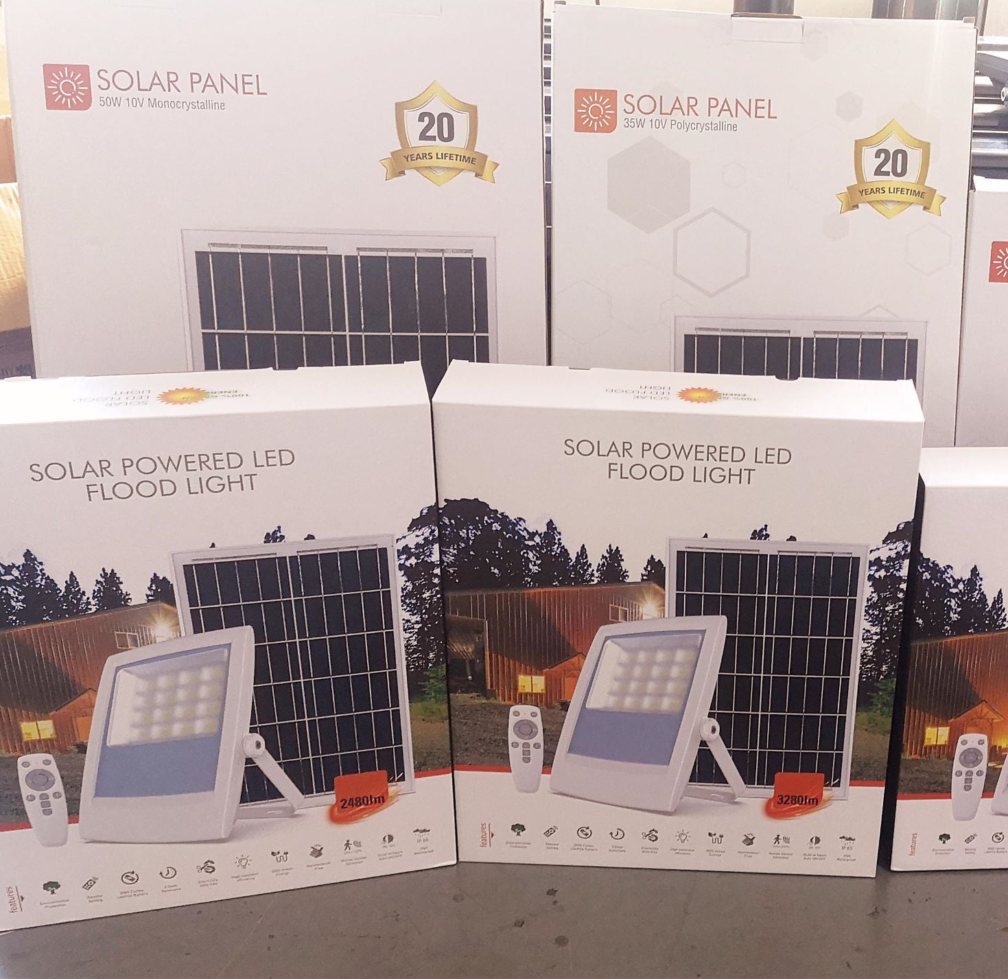 VENUS V2 SOLAR FLOOD LIGHT WITH BLACK ON BLACK SOLAR PANEL ...